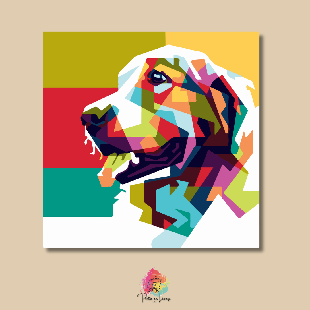 Kit para pintar por números - Perro Golden Retriever – Pinta un Lienzo